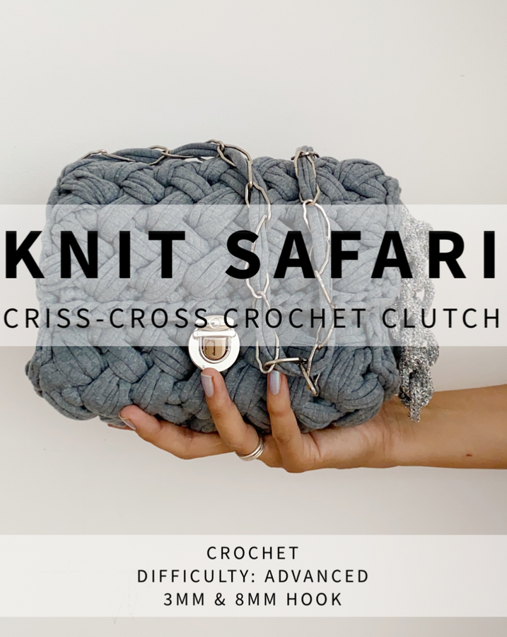 Cross-Cross Crochet Clutch - Downloadable Chunky Crochet Pattern – KNIT ...