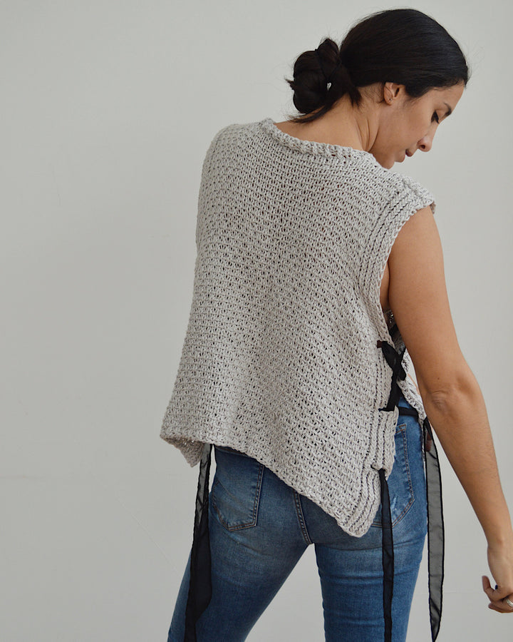Linen Vest - Downloadable Knitting Pattern – KNIT SAFARI