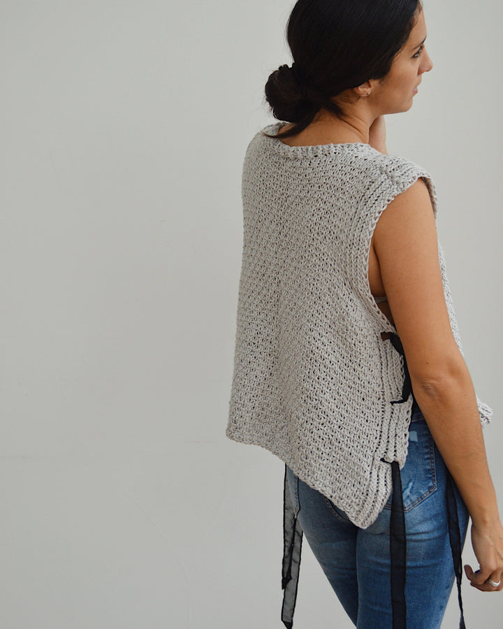 Linen Vest - Downloadable Knitting Pattern – KNIT SAFARI