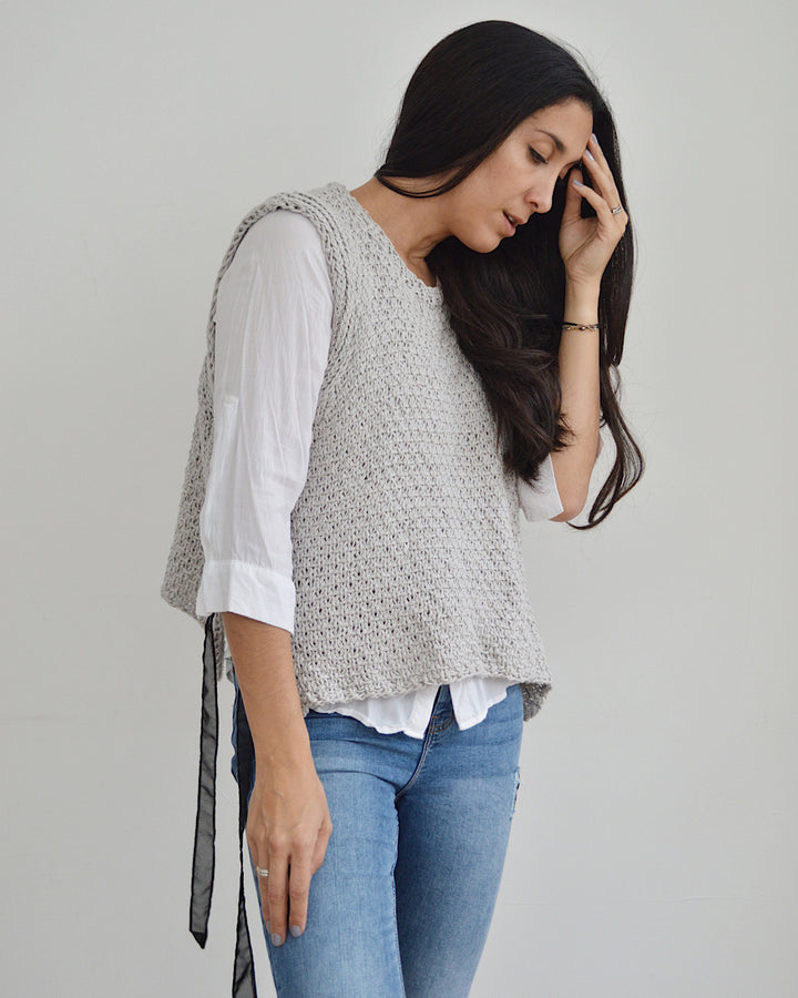 Linen Vest - Downloadable Knitting Pattern – KNIT SAFARI