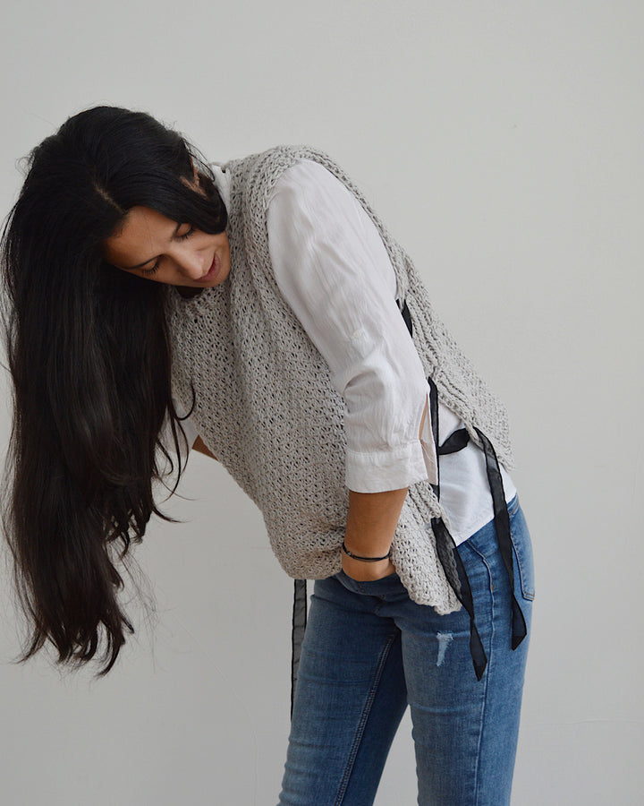Linen Vest - Downloadable Knitting Pattern – KNIT SAFARI