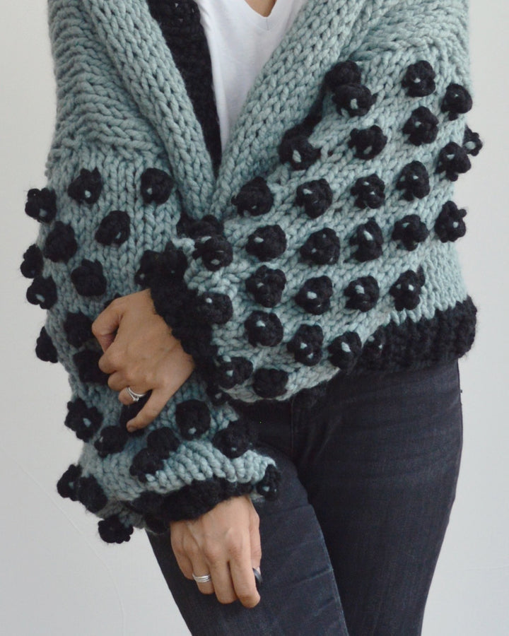 Polka Dot Hoodie - Downloadable Chunky Knitting Pattern – KNIT SAFARI